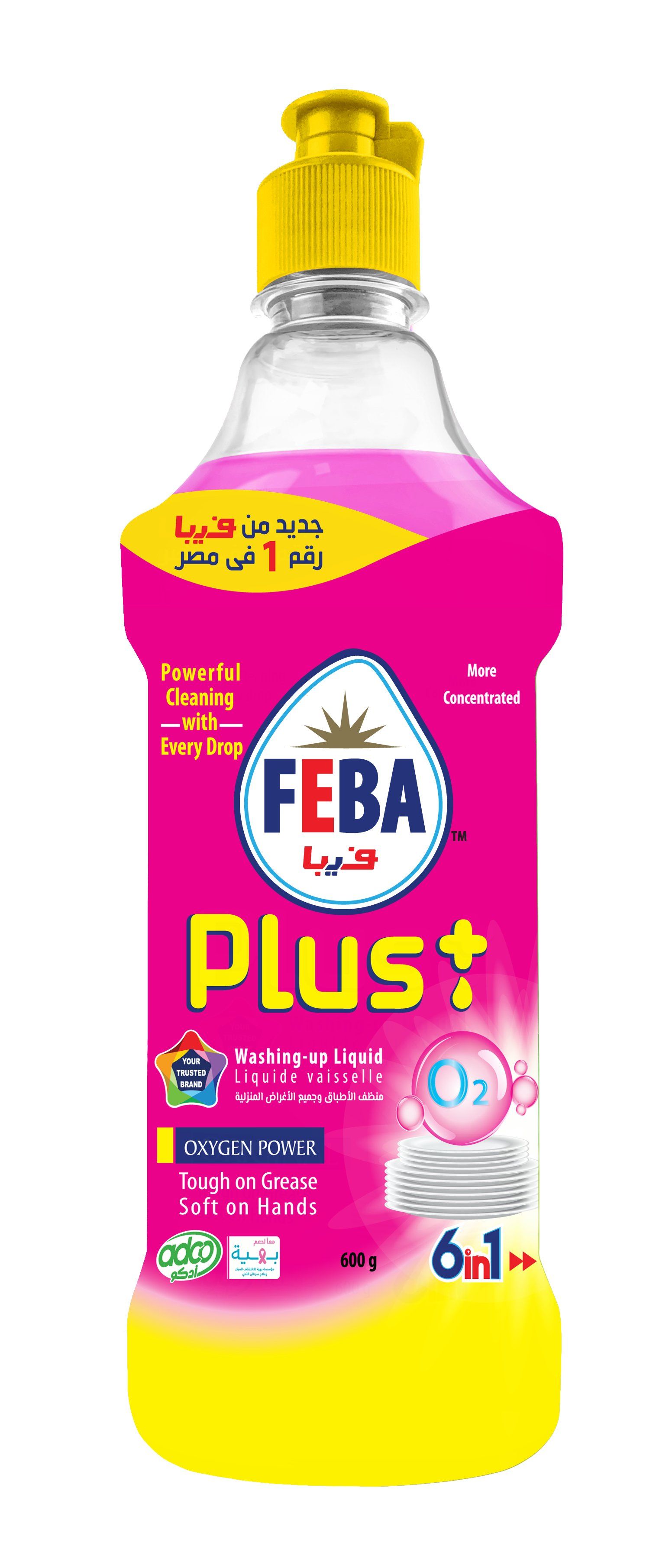 Buy Feba Plus+ Antibacterial All Purpose Cleaners Liquid 600 Gm Online ...
