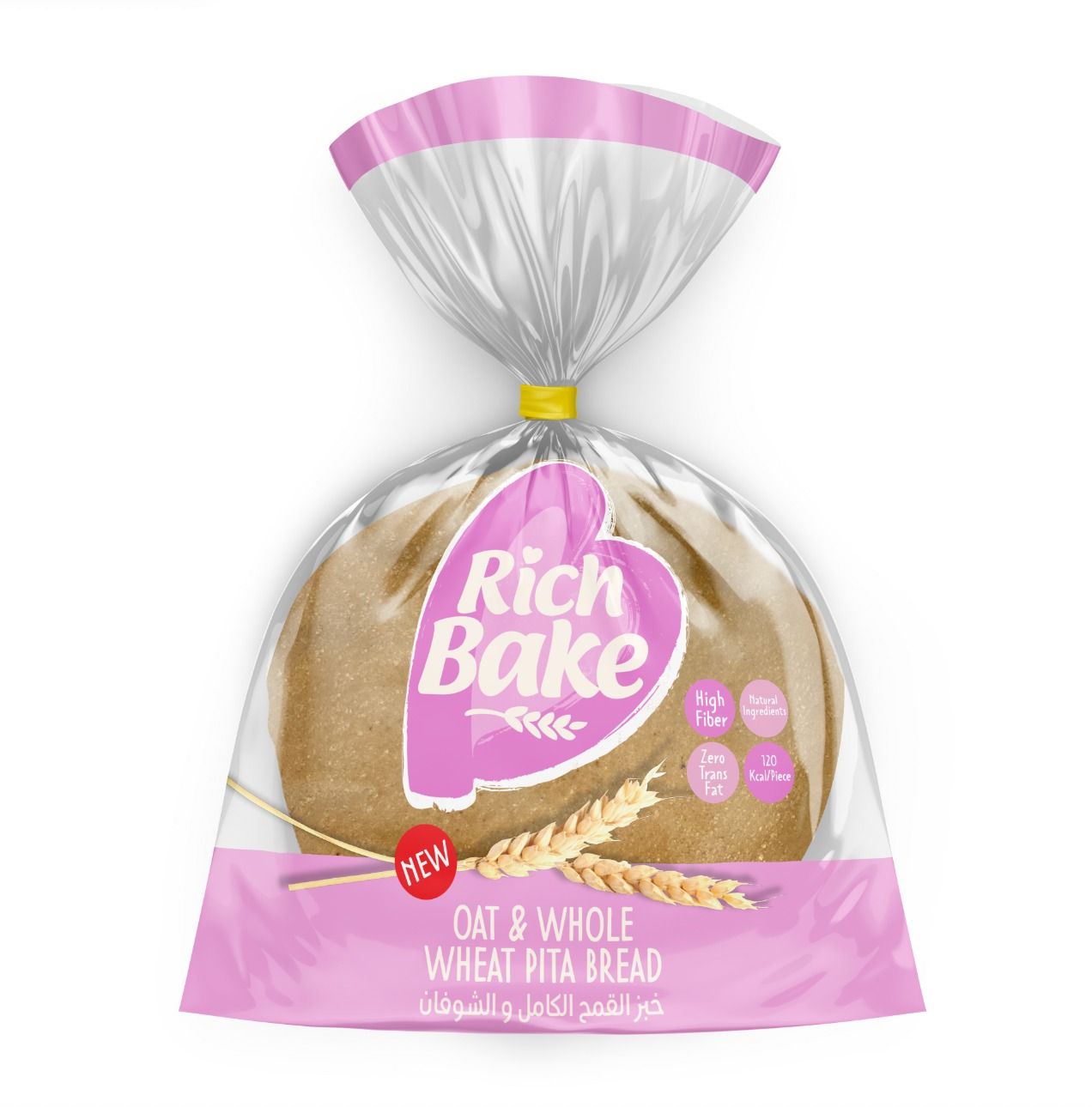 Buy Rich Bake Whole Wheat Oats Bread 5 Pieces Online in Egypt | Talabat ...