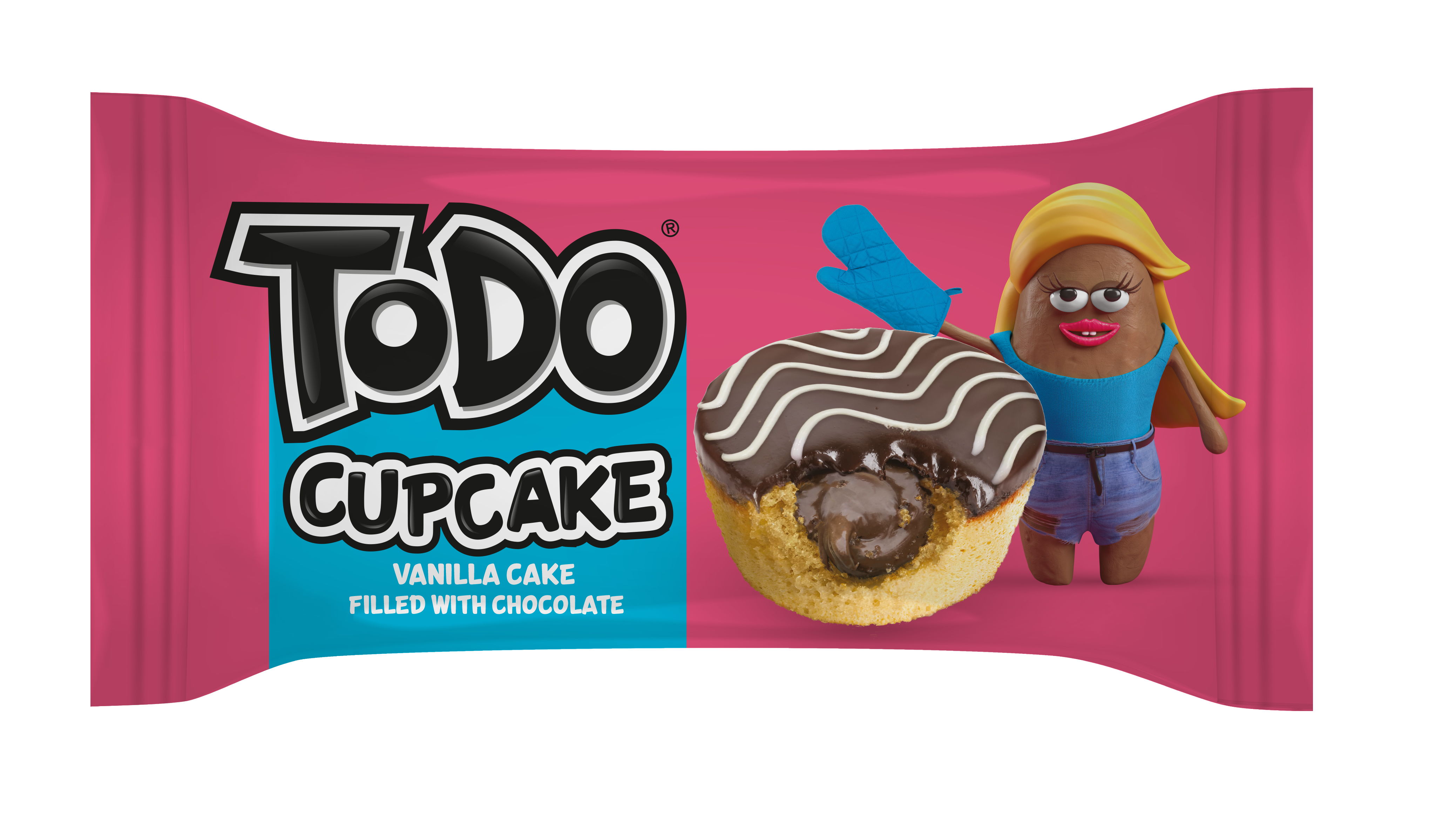 Buy Todo Vanilla Cupcake Filled With Chocolate 1Pcs Online in Egypt | Talabat Egypt