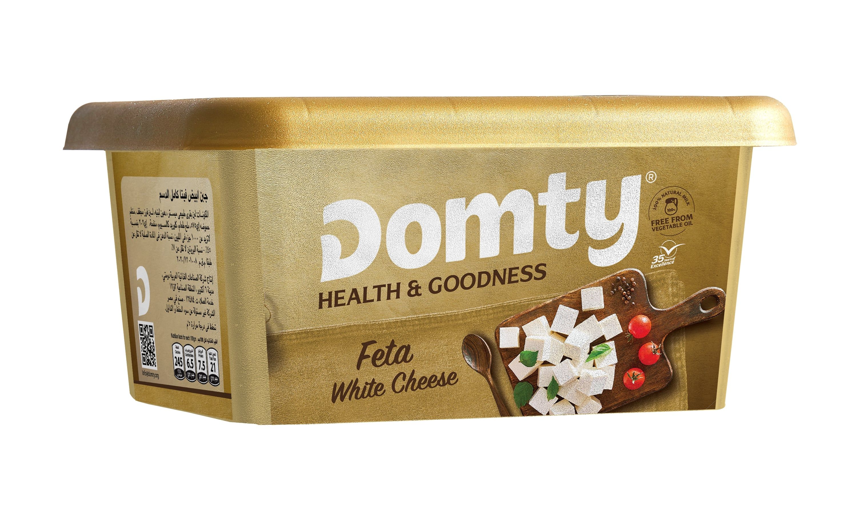اشترِ Domty Gold Natural Feta Cheese 450 Gm أونلاين في Egypt | طلبات Egypt