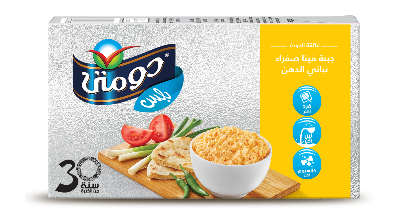 Buy Domty Feta Plus Yellow Cheese 250 gm Online in Egypt | Talabat Egypt