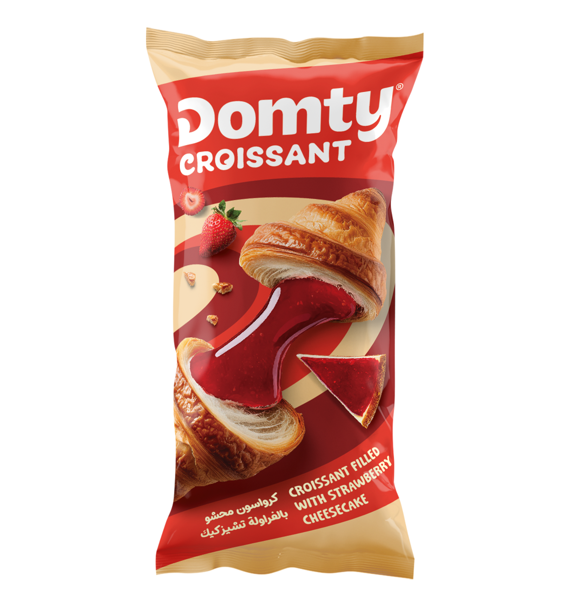 Buy Domty Strawberry Cheesecake Croissant Online in Egypt | Talabat Egypt