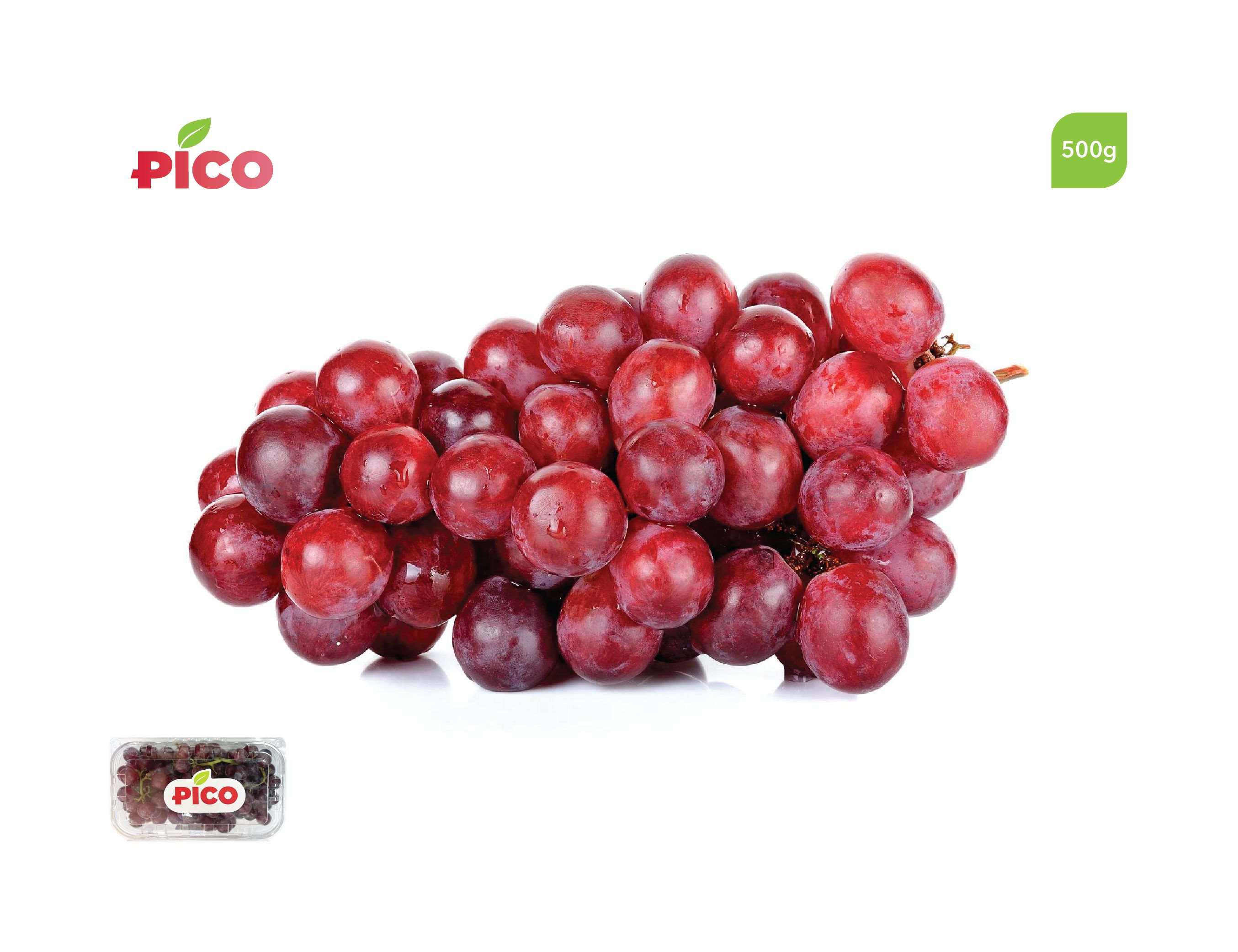 Buy Pico Grapes Red 500 Gm Online in Egypt | Talabat Egypt