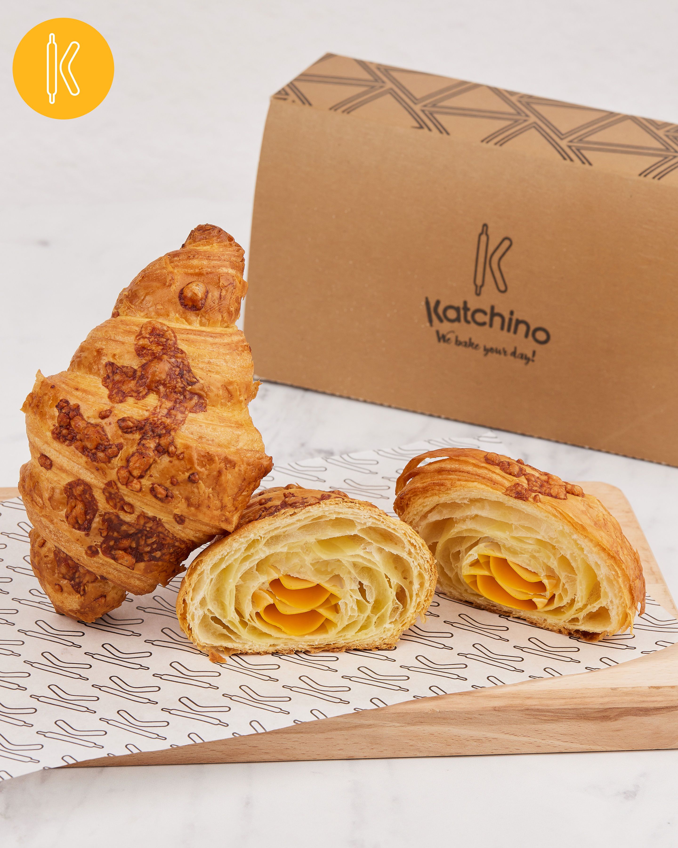 Buy Katchino Cheddar Croissant, 1 Piece Online in Egypt | Talabat Egypt