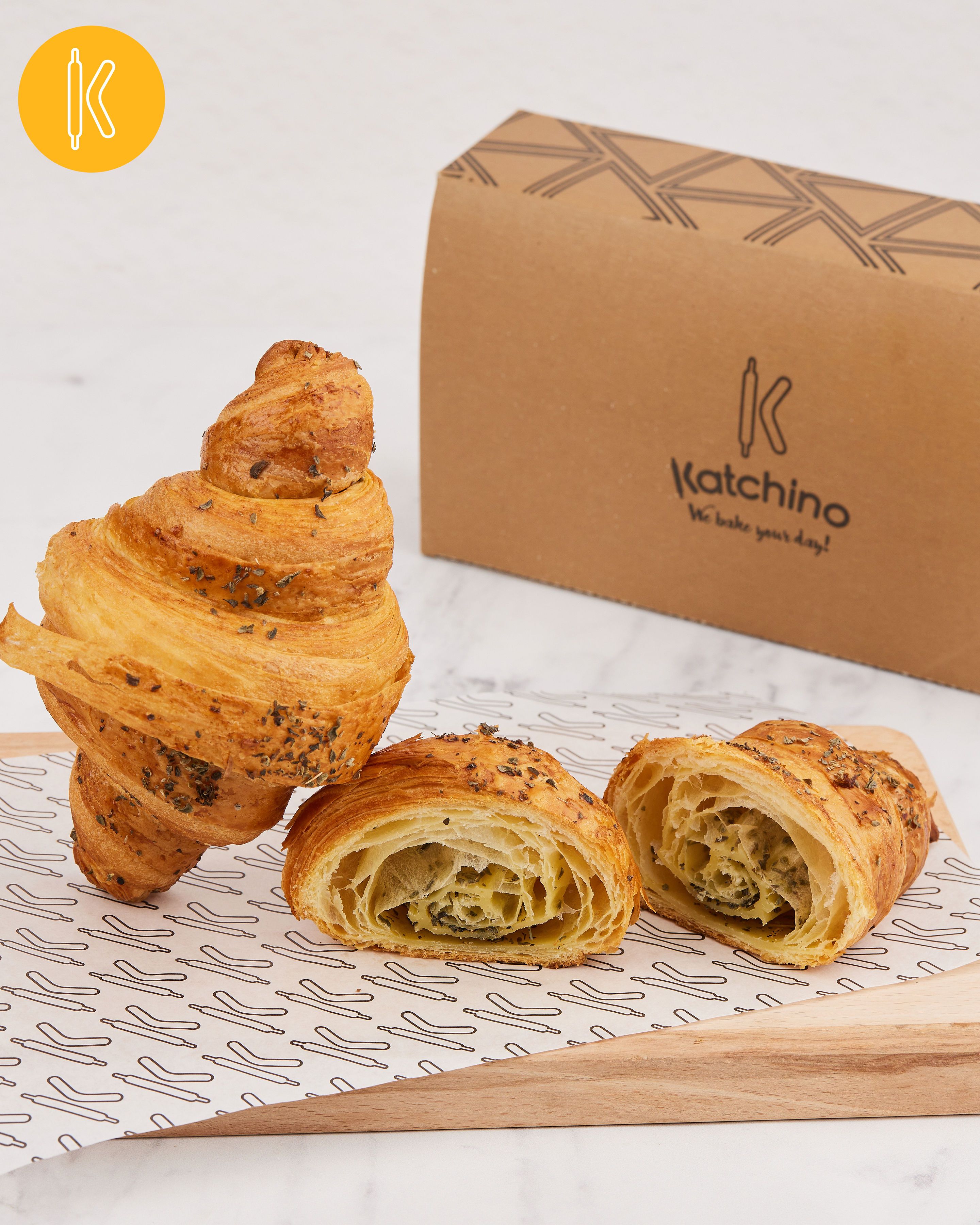 Buy Katchino Thyme Croissant, 1 Piece Online in Egypt | Talabat Egypt