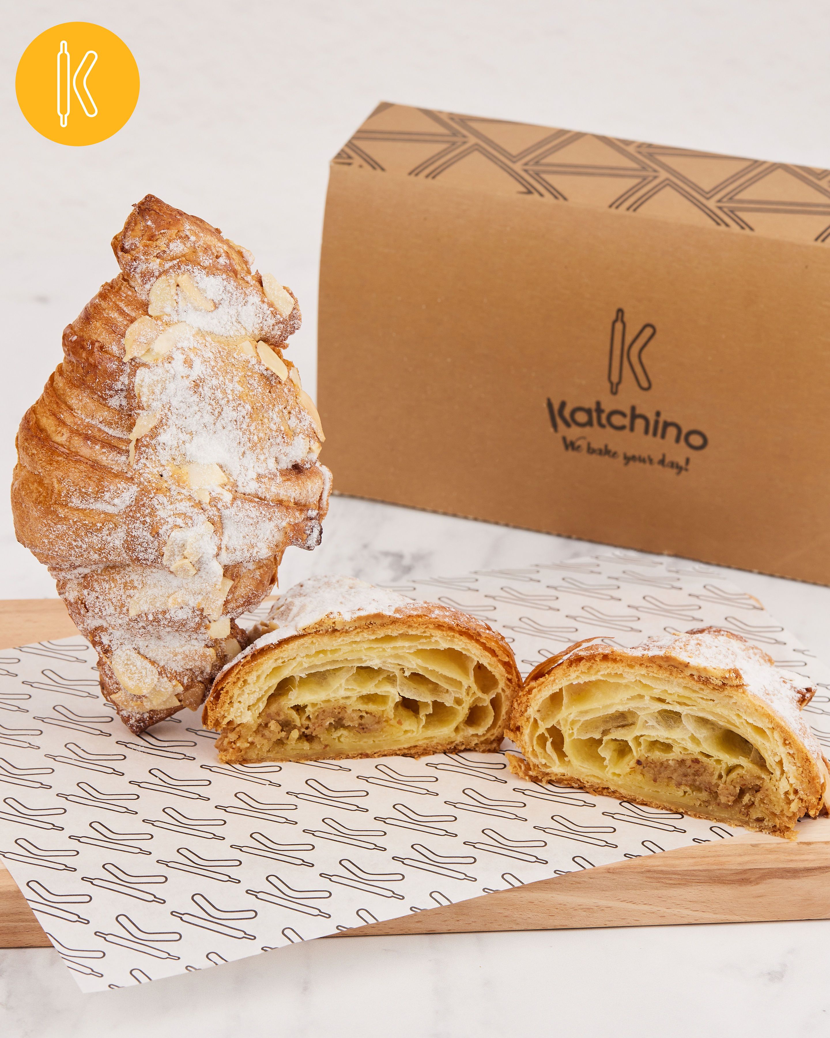 Buy Katchino Almond Croissant, 1 Piece Online in Egypt | Talabat Egypt