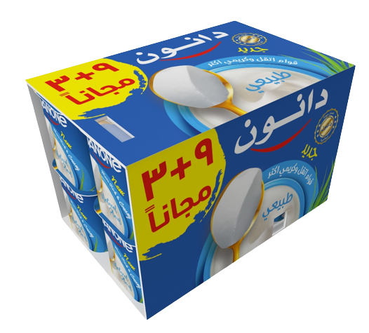 Buy Danone Plain Yogurt 103gr 9+3 Free Online in Egypt | Talabat Egypt