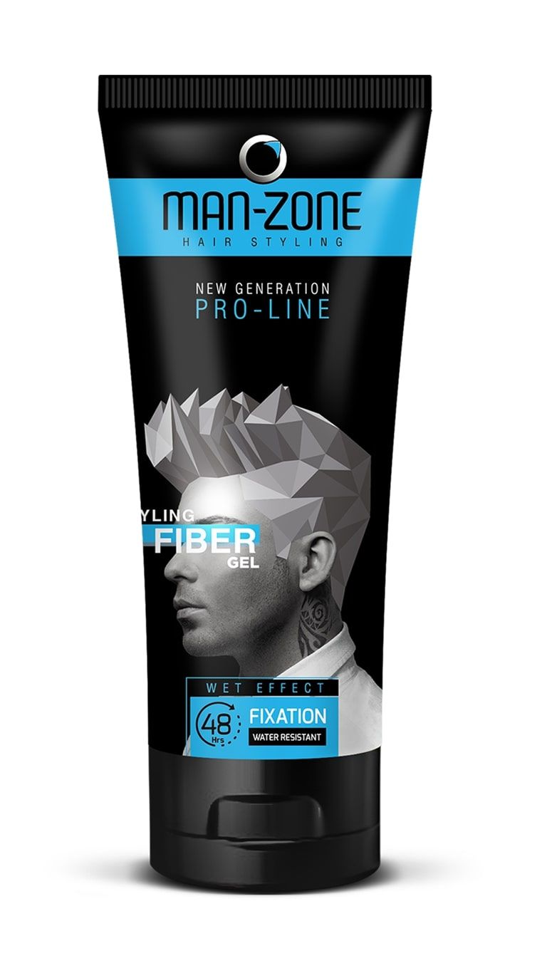 Buy Man-Zone Wet Look Fiber Hair Gel, 125ml Online in Egypt | Talabat Egypt