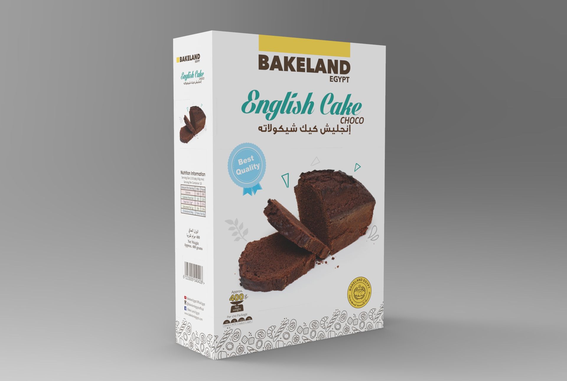Buy Bakeland English Cake Chocolate Mix 400 Gm Online in Egypt ...