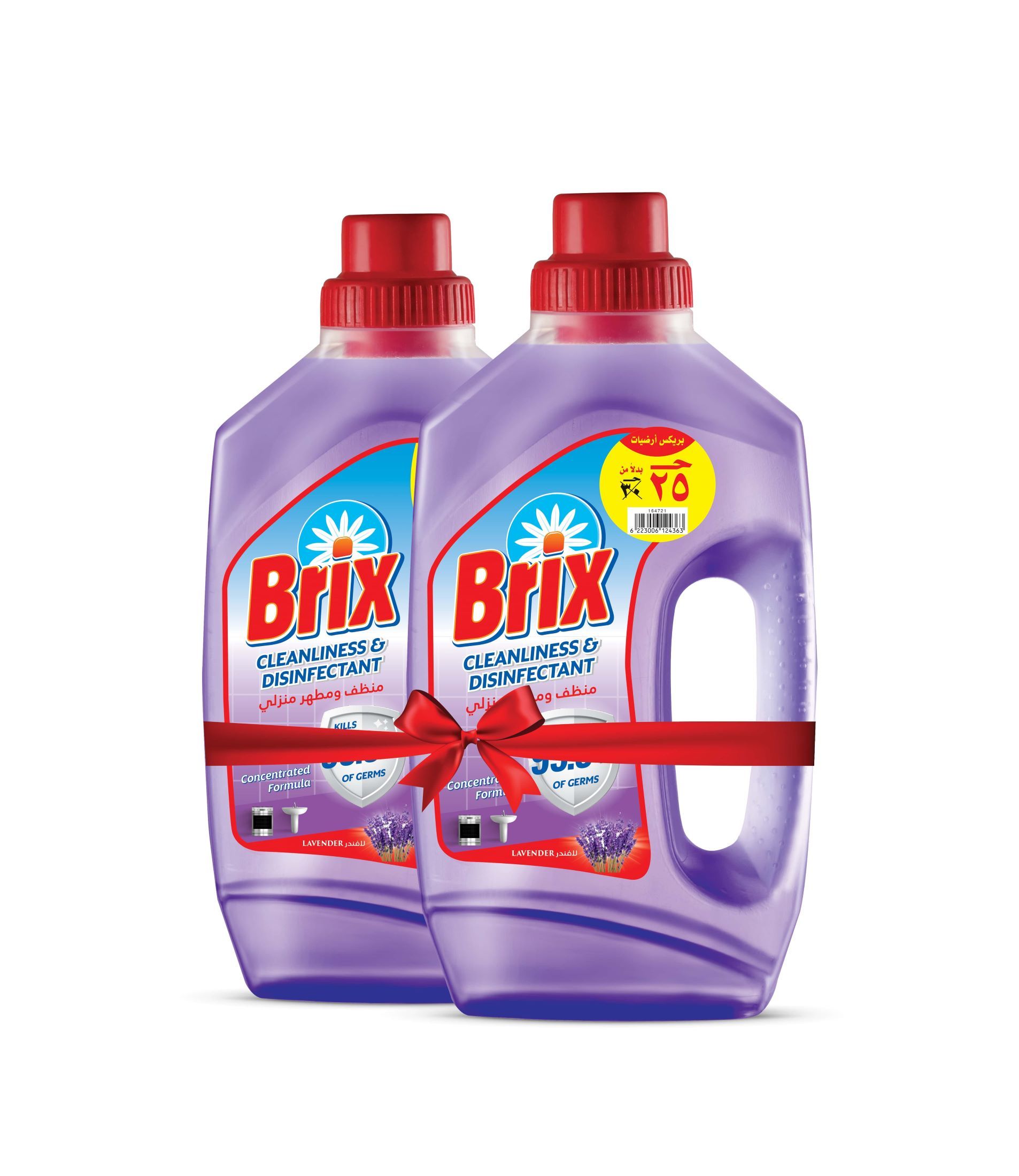 Buy Brix Floor Cleaner Lavender Purple 730ml 2 Pieces Online in Egypt ...
