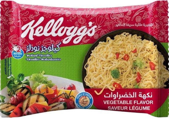Buy Kellogg's Vegetable Flavour Noodles, 70g Online in Egypt | Talabat ...