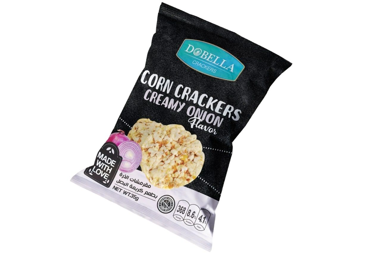 Buy Dobella Corn Crackers With Creamy Onion Flavor 35 G Online in Egypt ...
