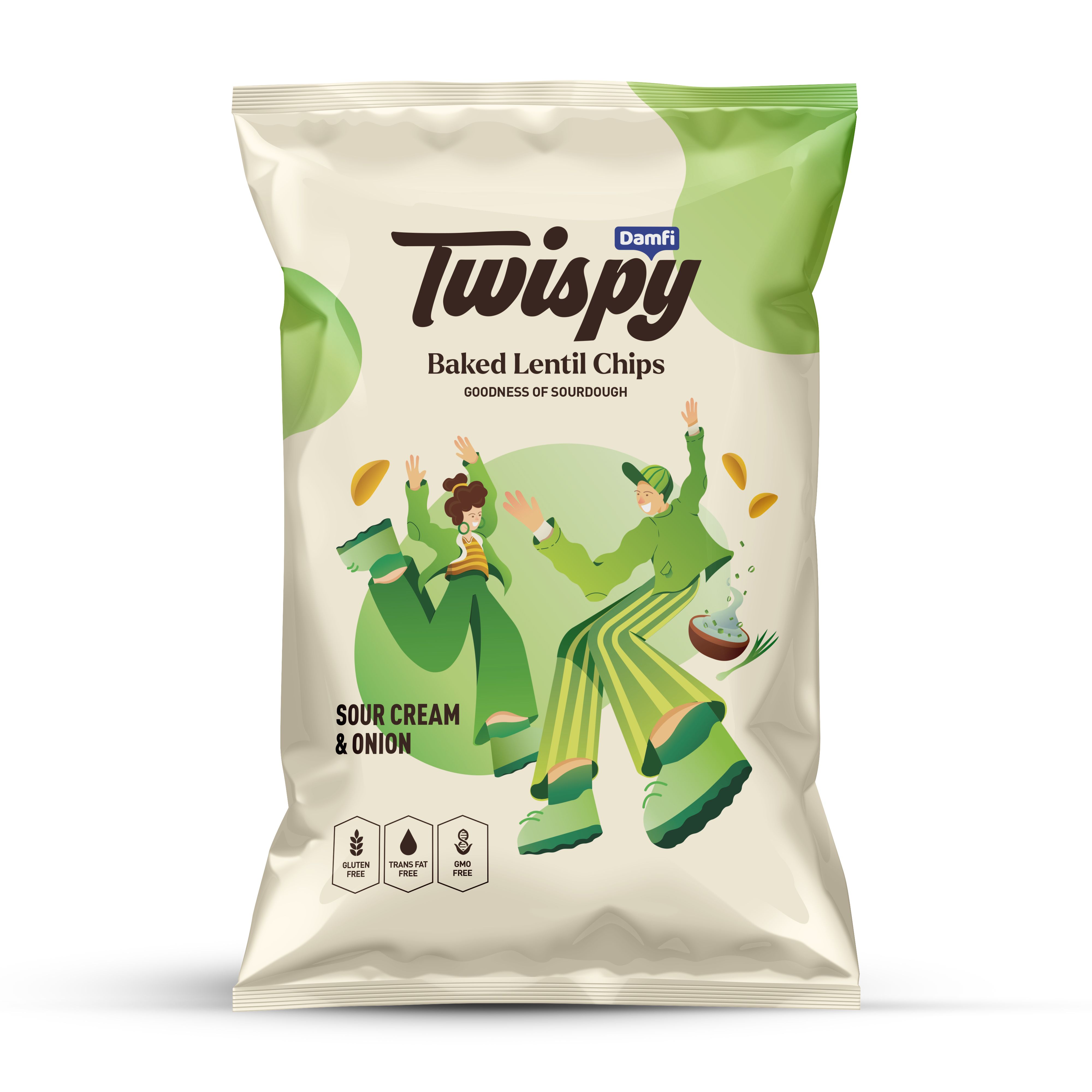 Buy Twispy Baked Lentil Chips with Sour Cream and Onion, 60g Online in ...