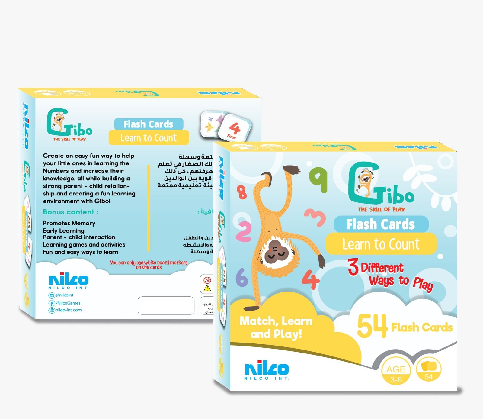 Buy Gibo Flash Card Learn To Count Online in Egypt | Talabat Egypt