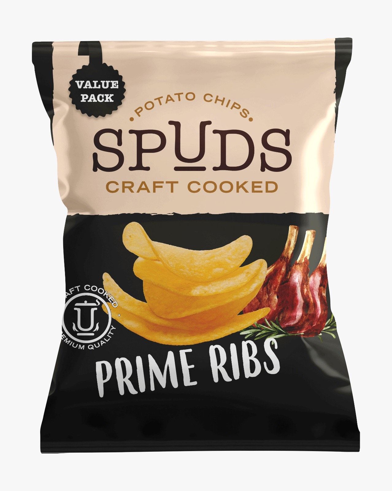 Buy Spuds Craft Cooked Prime Ribs Potato Chips, 66-76g Online in Egypt ...