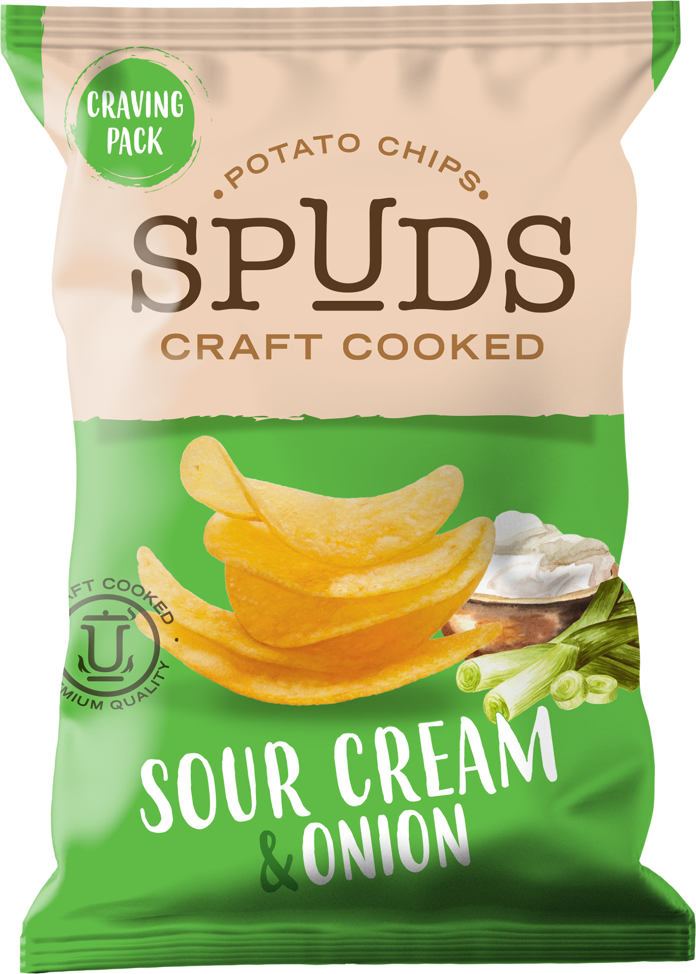 Buy Spuds Sour Cream & Onion Potato Chips, 110-120g Online in Egypt ...
