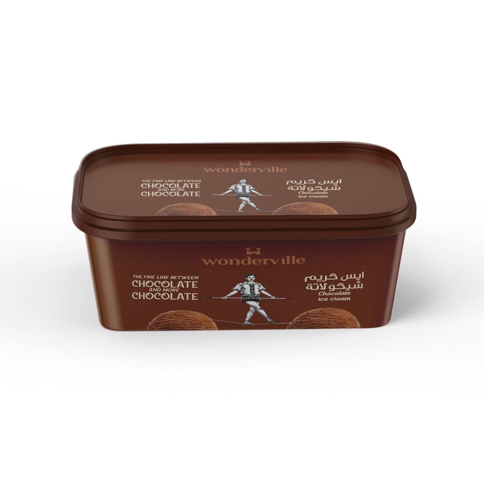 Buy Wonderville Chocolate Ice Cream, 800ml Online in Egypt | Talabat Egypt