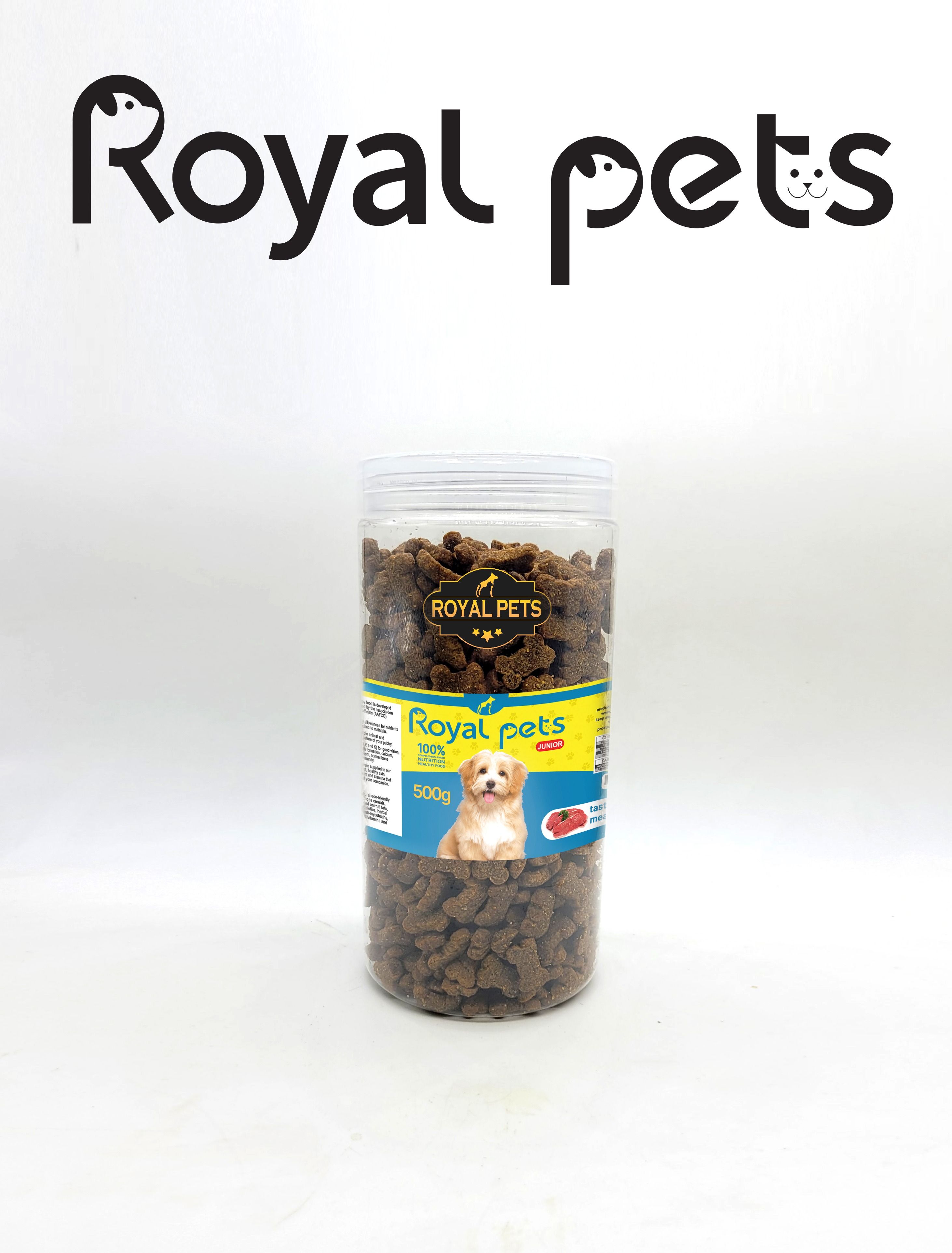 Buy Royal Pets Beef Dry Food For Dog Junior 500 G Online in Egypt | Talabat Egypt