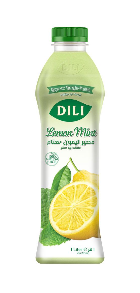 Buy Dili Natural Lemon Mint Juice 1 L Online in Egypt | Talabat Egypt