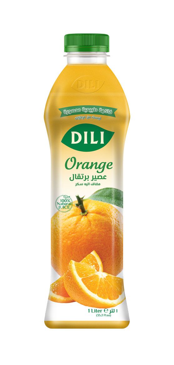 Buy Dili Natural Orange Juice 1 L Online in Egypt | Talabat Egypt