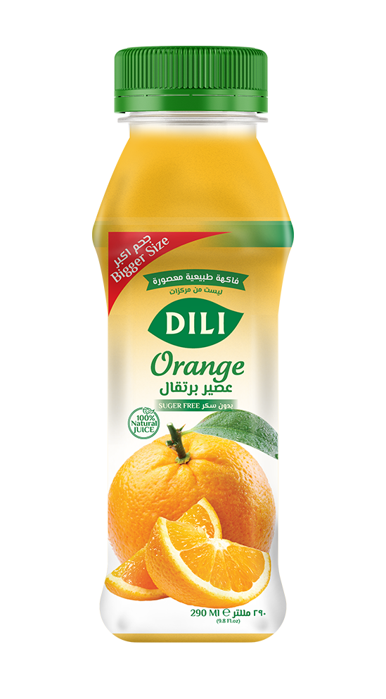 Buy Dili Natural Orange Sugar Free Juice 290 Ml Online in Egypt ...