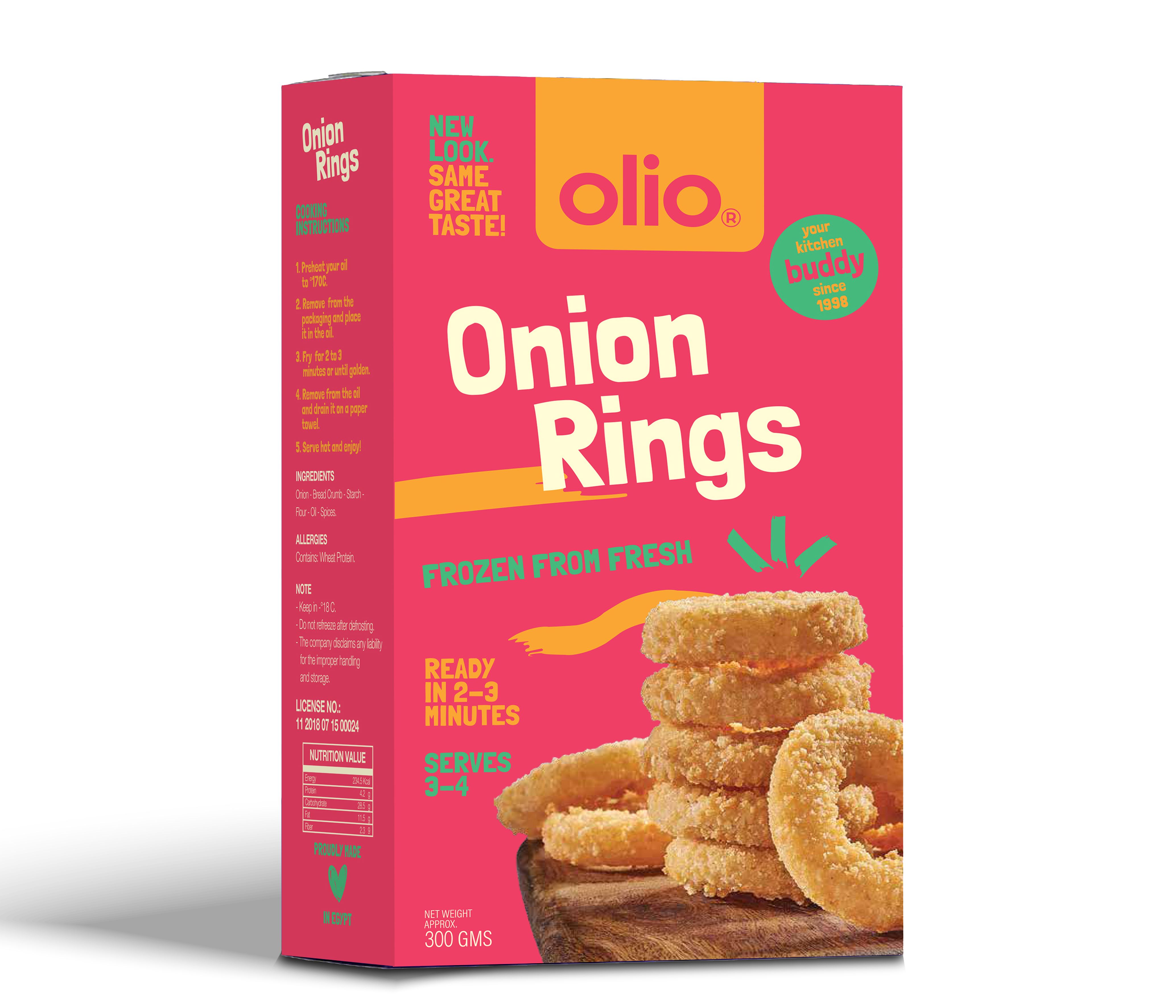 Buy Olio Onion Rings 300 Gm Online in Egypt | Talabat Egypt