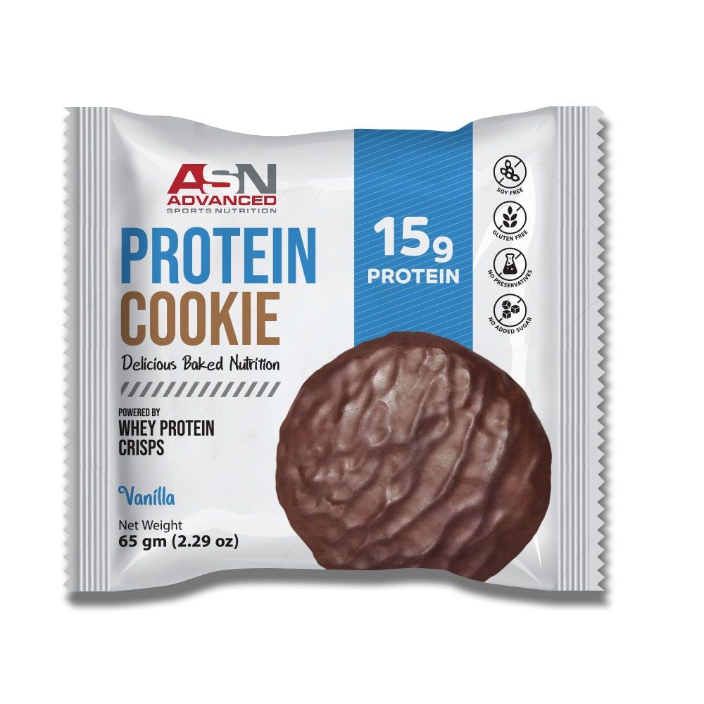 Buy ASN Advanced Vanilla Protein Cookies, 65g Online in Egypt | Talabat ...
