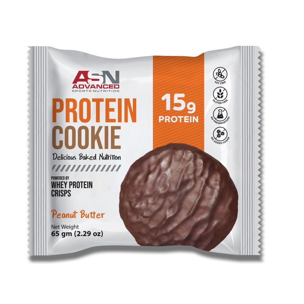 Buy ASN Advanced Peanut Butter Protein Cookies, 65g Online in Egypt ...