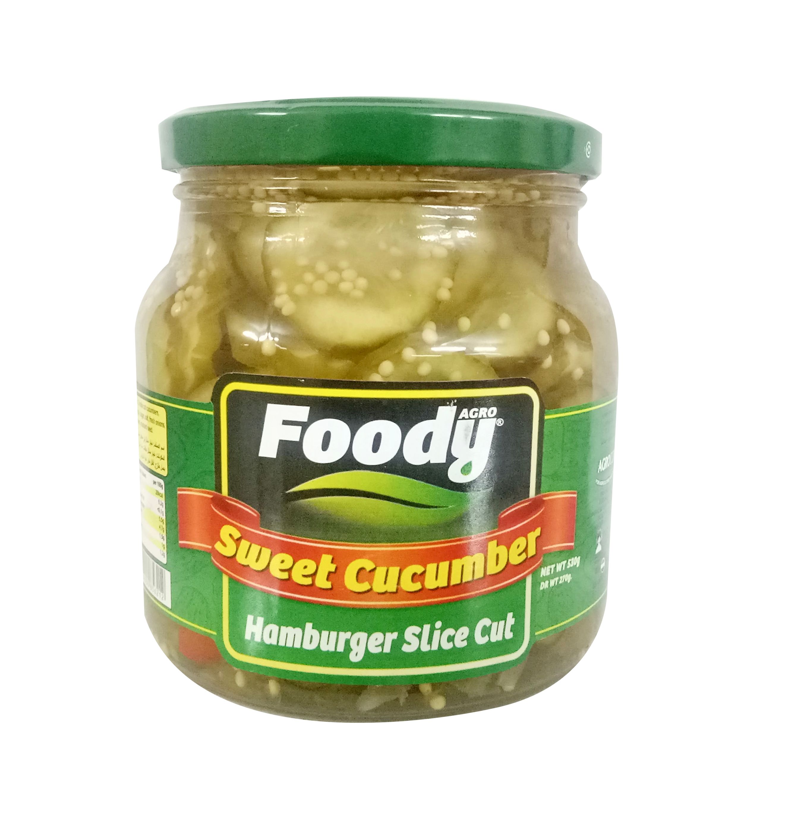 Buy Foody Sweet Cucumber Slice Cut 525 Gm Online in Egypt | Talabat Egypt