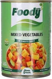 Buy Foody Mixed Vegetables In Tomato Sauce 420Gm Online in Egypt | Talabat Egypt