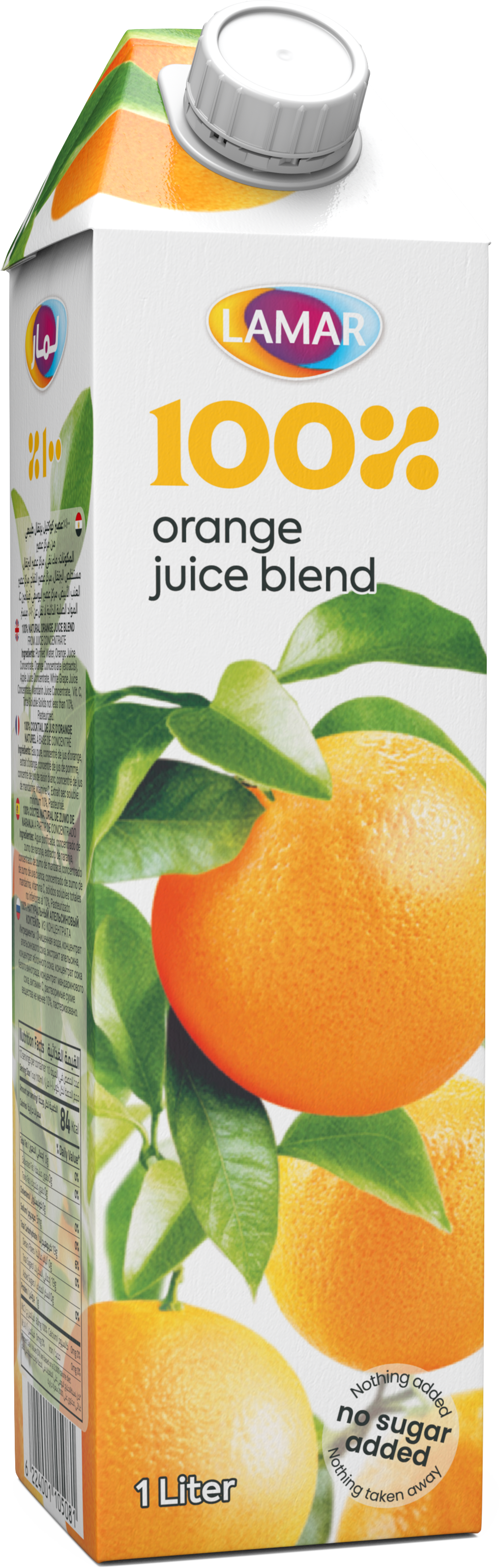 Buy Lamar Pure Juice Orange 1 L Online in Bahrain | Talabat Bahrain