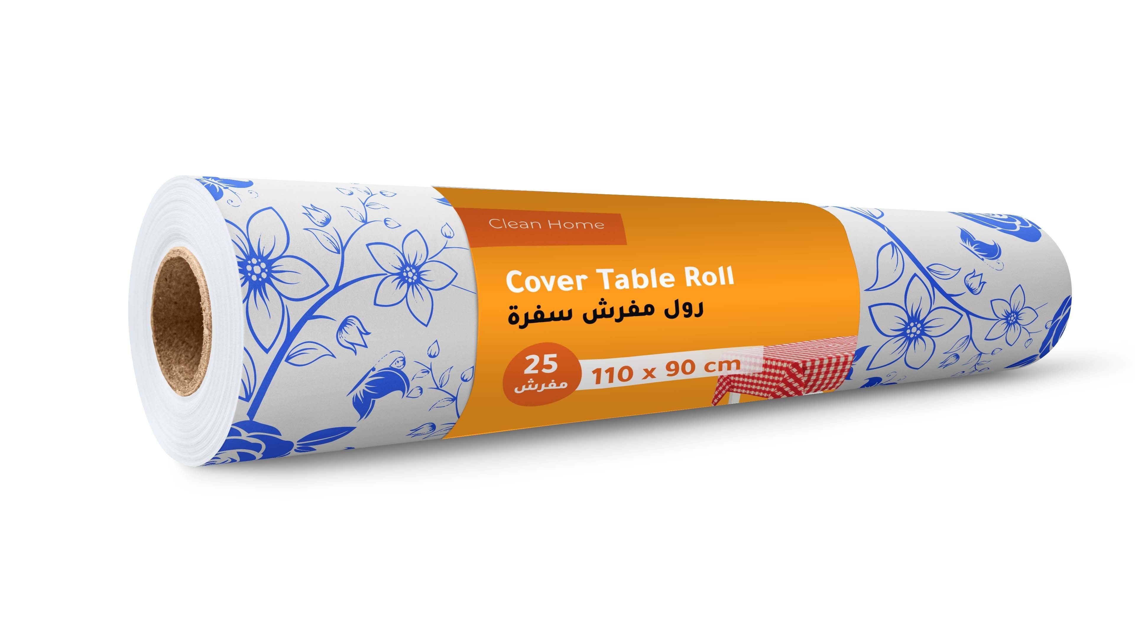 Buy Clean Home Table Cover Roll 110*90 25Pcs Online in Egypt | Talabat ...