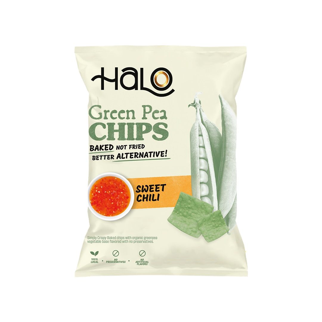 Buy Halo Sweet Chili Green Pea Chips, 50g Online in Egypt | Talabat Egypt