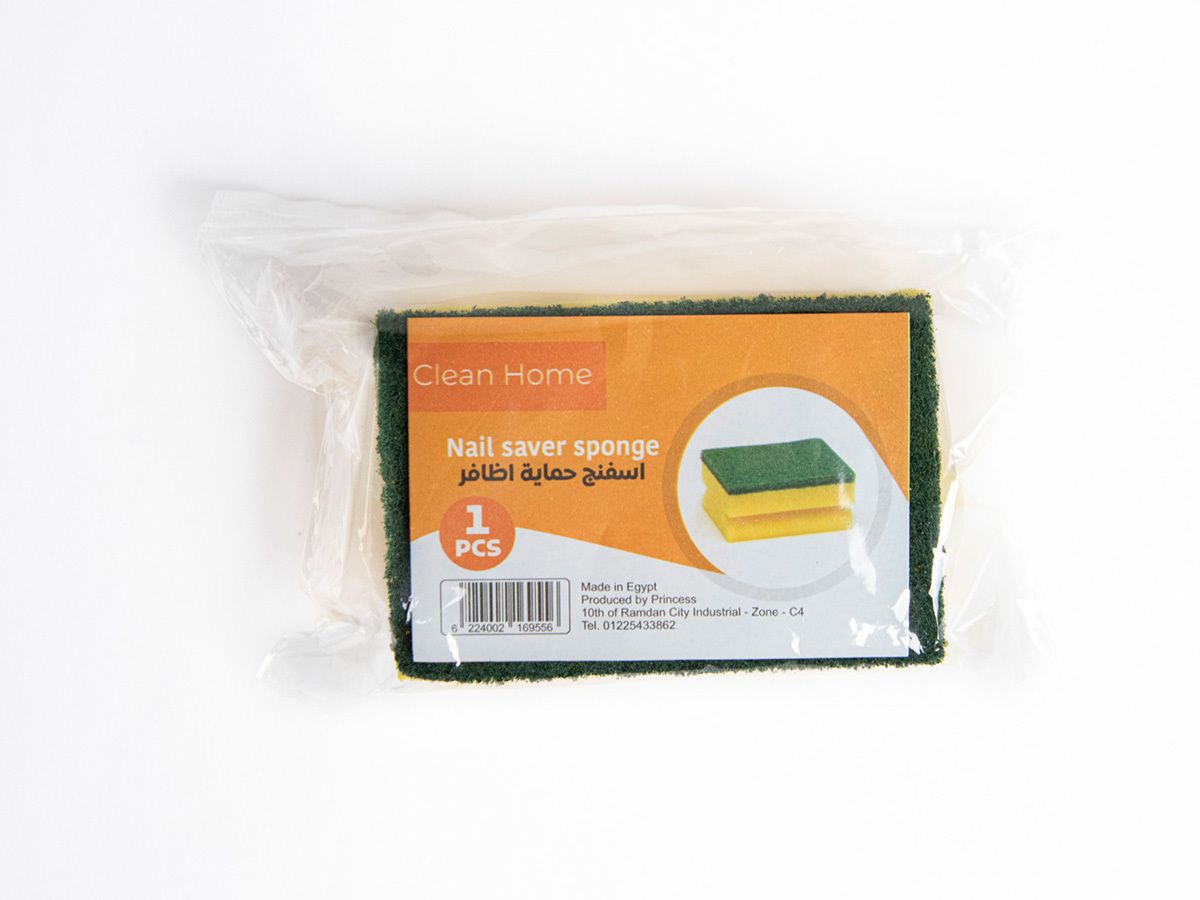 Buy Clean Home Sponge Nail Saver 1 Piece Online in Egypt | Talabat Egypt