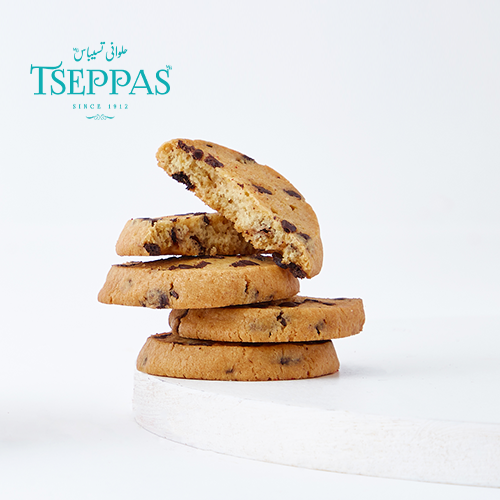 Buy Tseppas Chocolate Chip Cookies 250Gm Online in Egypt | Talabat Egypt