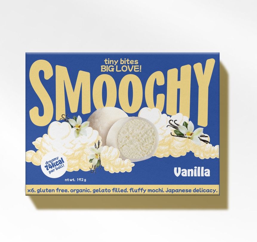Buy Smoochy Mochi Ice Cream Vanilla 6 Pcs Online in Egypt | Talabat Egypt