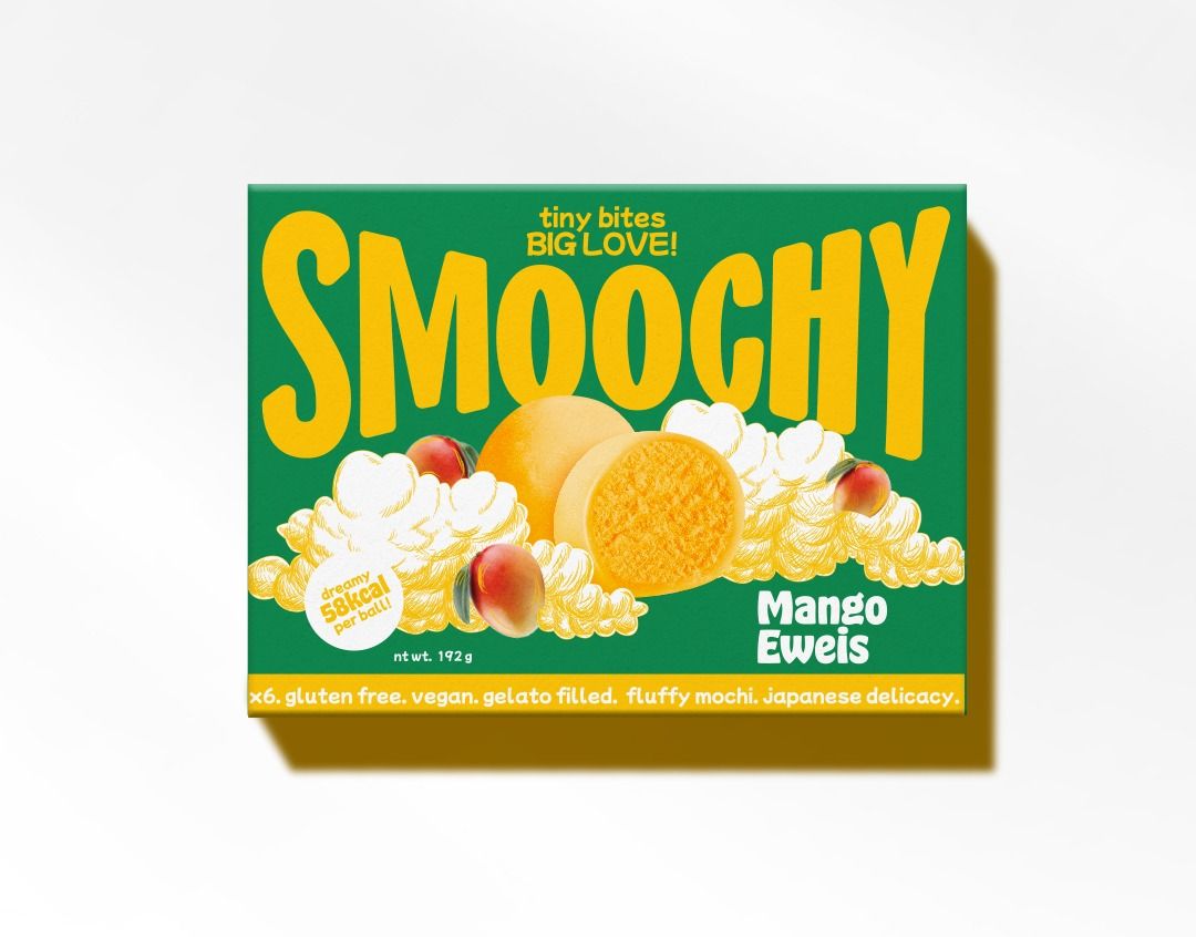 Buy Smoochy Mochi Ice Cream Mango Eweis 6 Pcs Online in Egypt | Talabat Egypt