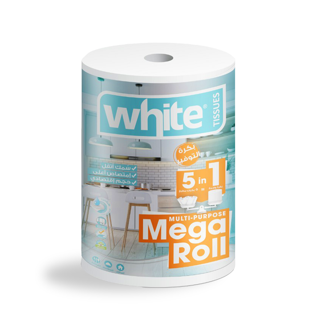 Buy White Multi Purpose Kitchen Mega Roll Tissues Online in Egypt ...