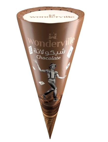 Buy Wonderville Chocolate Cone Ice Cream, 105ml Online in Egypt ...