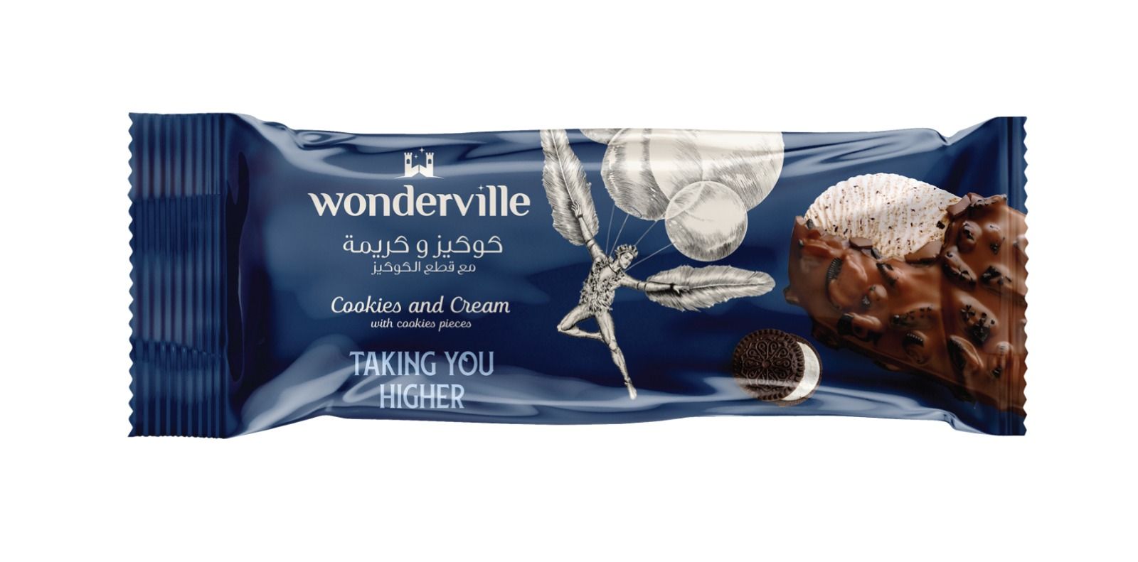 Buy Wonderville Cookies & Cream Stick, 90ml Online in Egypt | Talabat Egypt