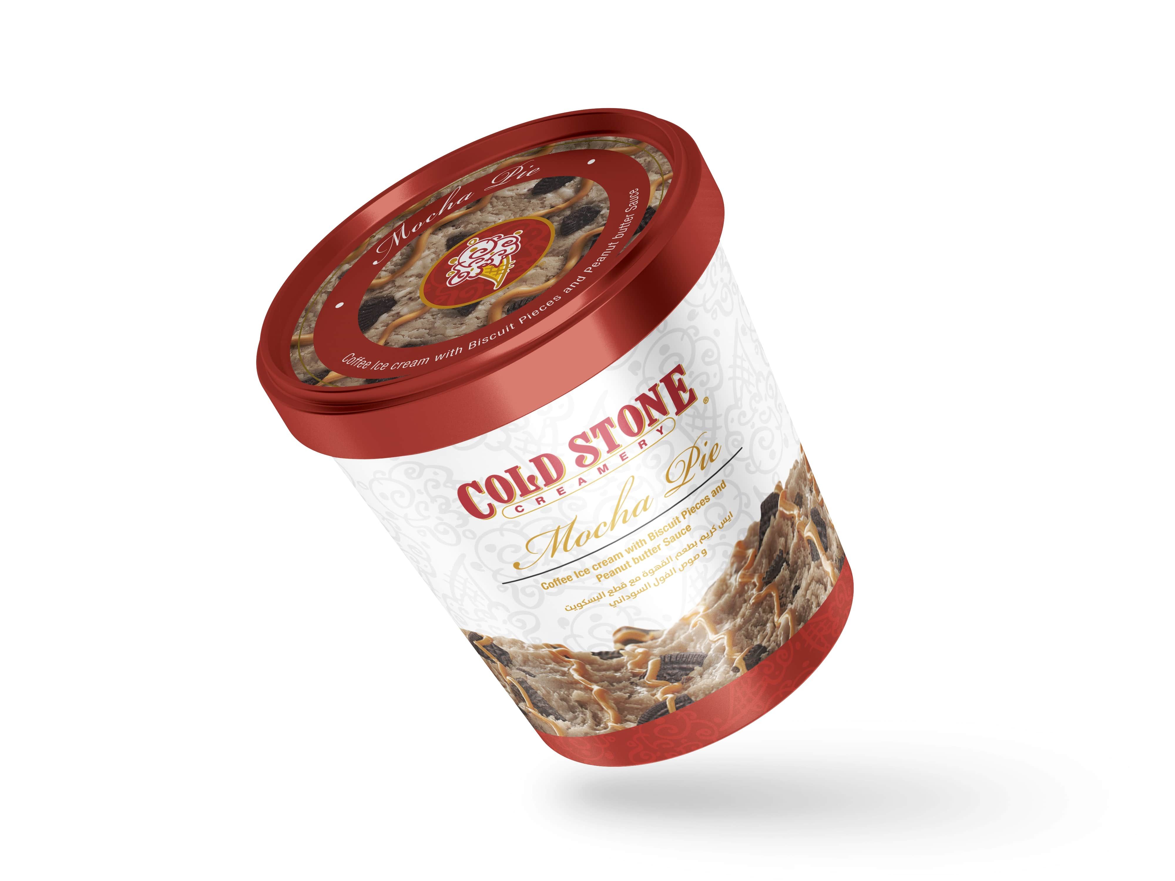Buy Cold Stone Mocha Pie Cup Ice Cream, 150ml Online in Egypt | Talabat ...