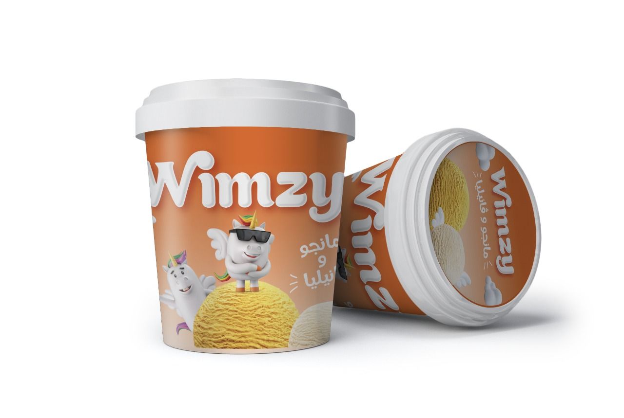 Buy Wimzy Round French Vanilla & Mango Ice Cream, 850ml Online in Egypt ...