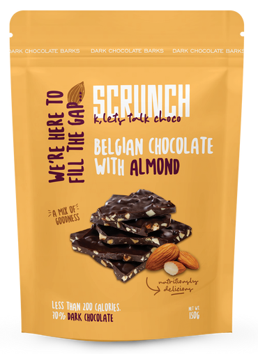Buy Scrunch Dark Chocolate Almond - 110 gm Online in Egypt | Talabat Egypt