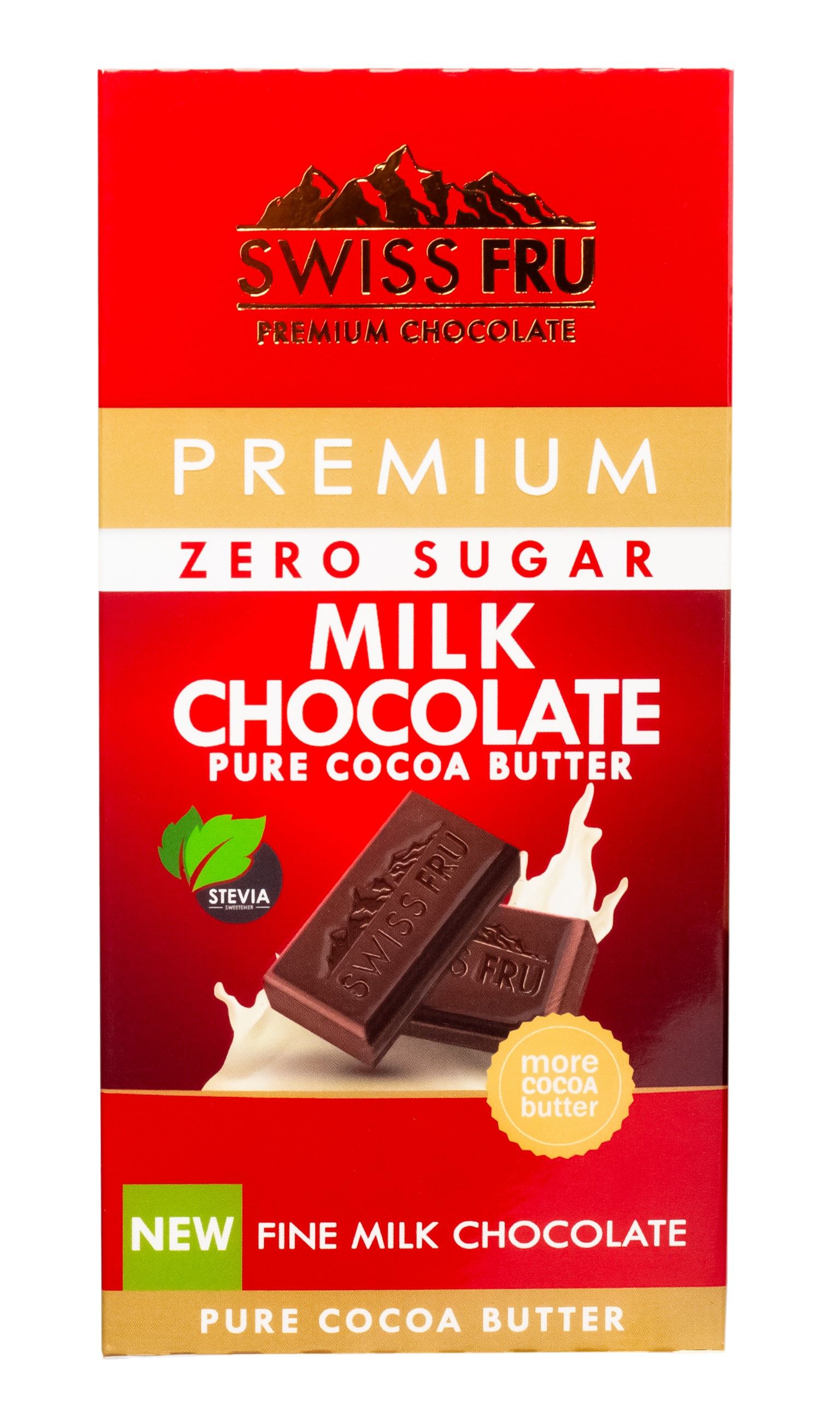 اشترِ Swiss Fru Milk Chocolate without Sugar, 80g أونلاين في Egypt ...