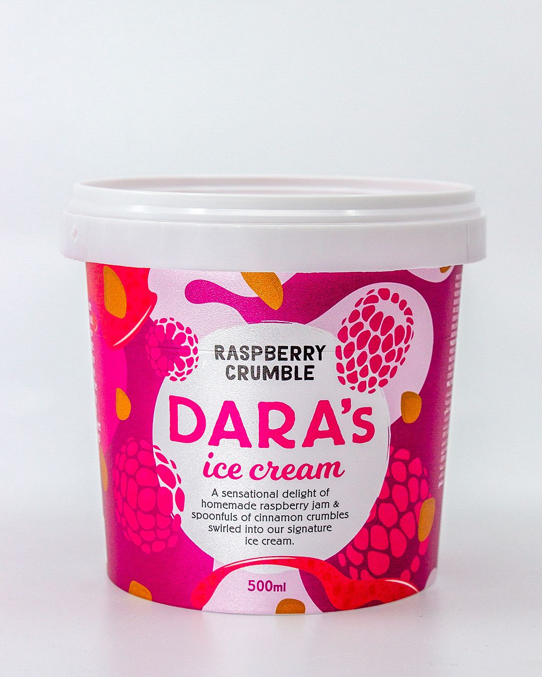 Buy Dara's Raspberry Crumble Ice Cream, 500ml Online in Egypt | Talabat ...