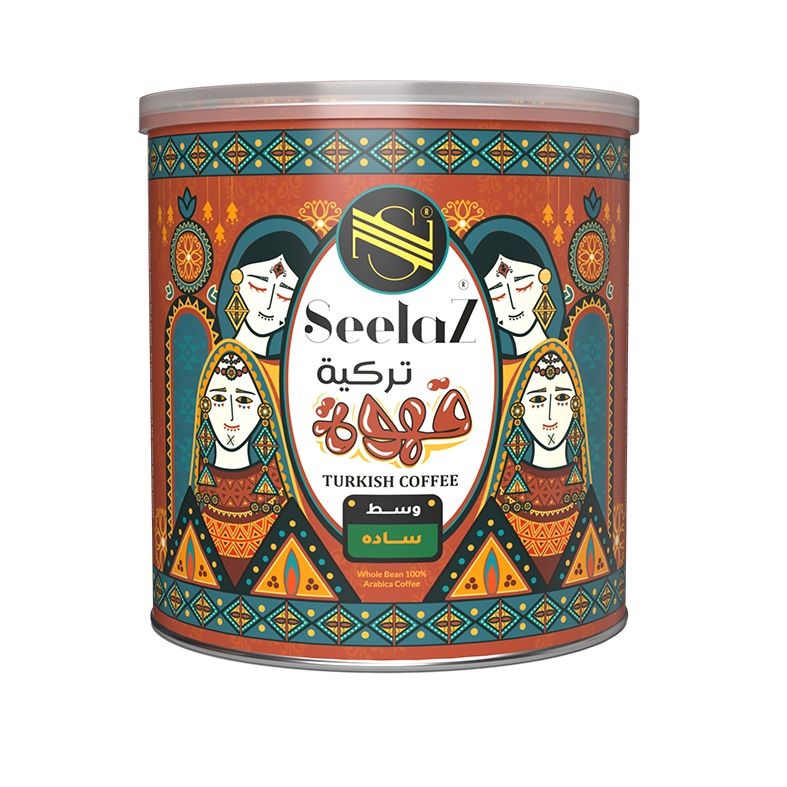 Buy Seelaz Turkish Coffee Medium Plain, 200g Online in Egypt | Talabat ...
