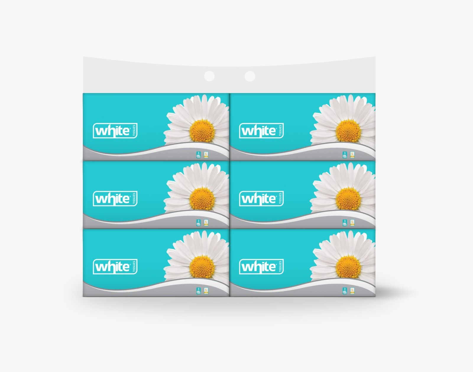 Buy White Facial Tissue Mega Pack, 6x500 Tissues Online in Egypt ...