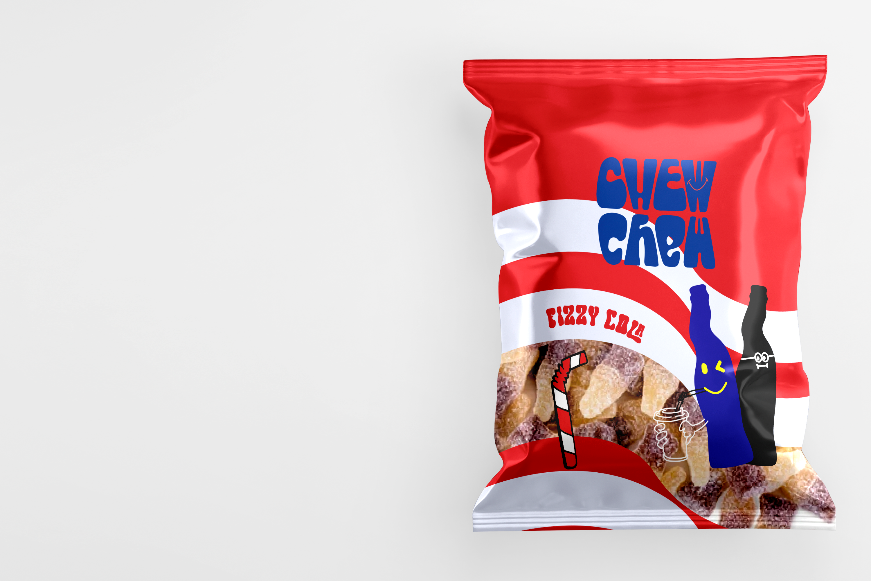 Buy Chew Chew Gummy Cola Jelly Candy 80 grams Online in Egypt | Talabat ...