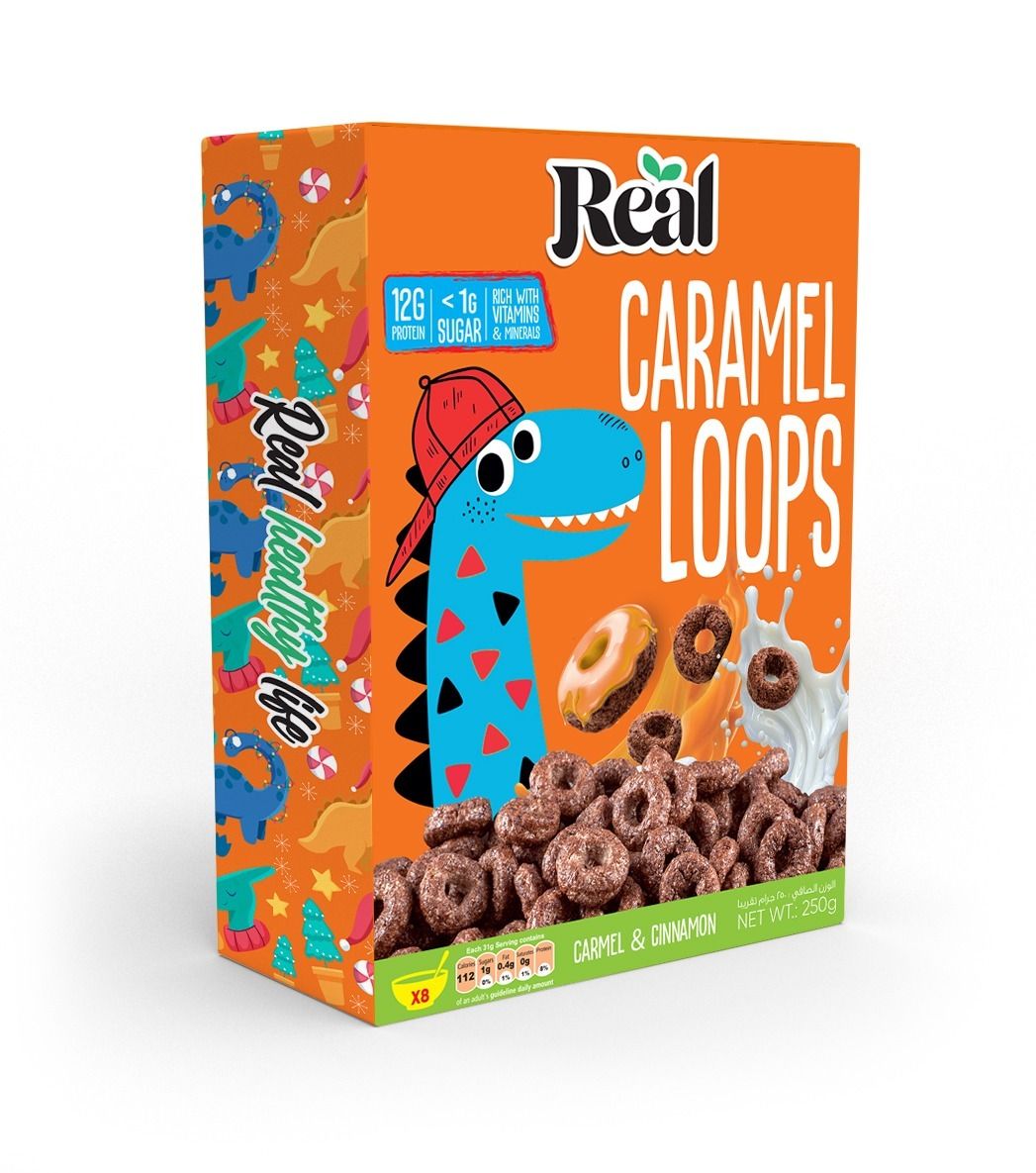 Buy Real Nutrition Real Caramel Loops Cereal, 250g Online in Egypt ...