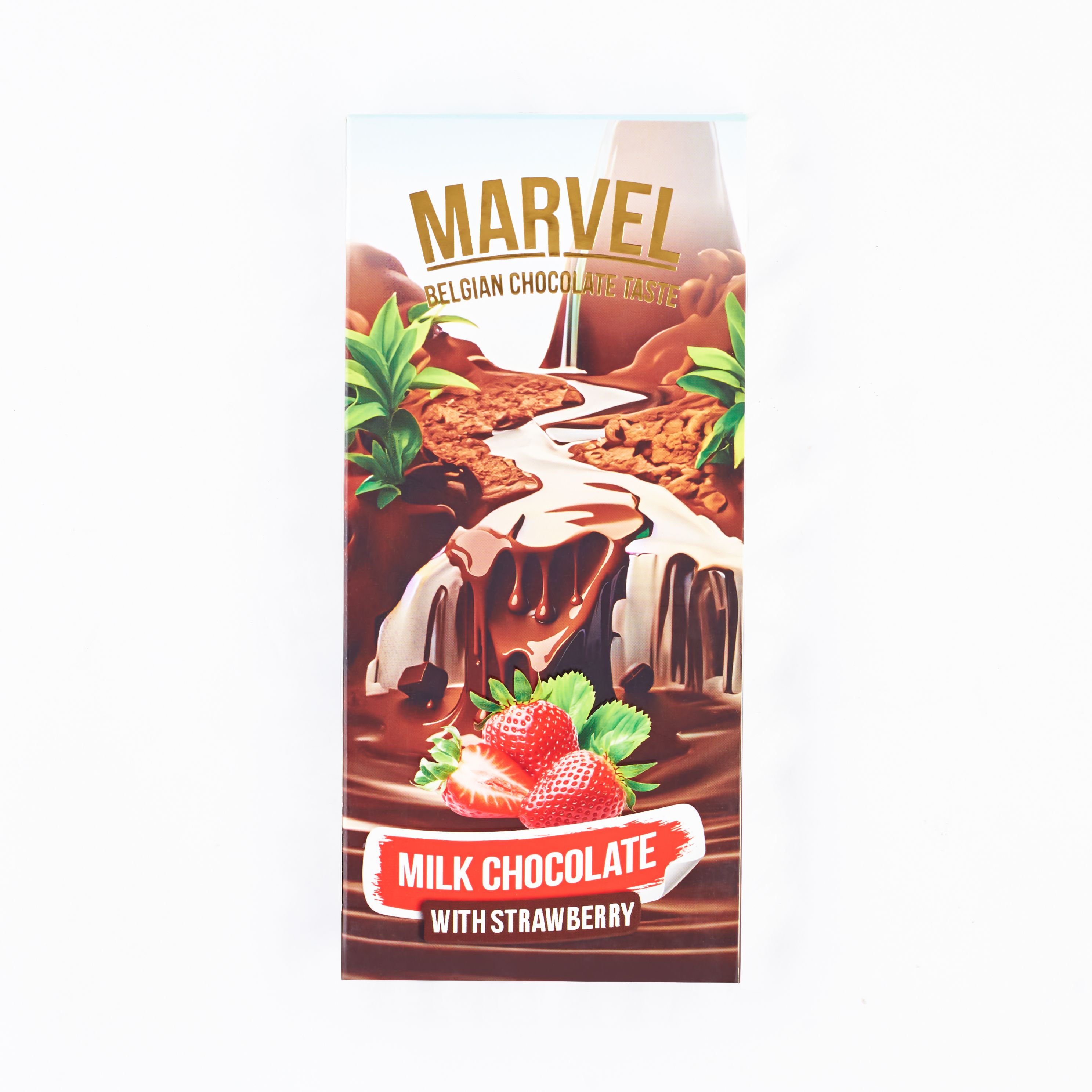 Buy Marvell - Chocolate Milk chocolate with strawberries 90g Online in Egypt | Talabat Egypt